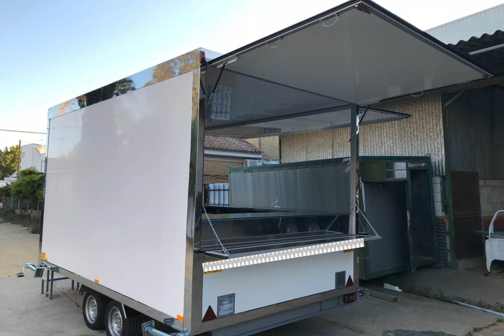 Remolque de comida en aluminio. | SevillaRemolques.com